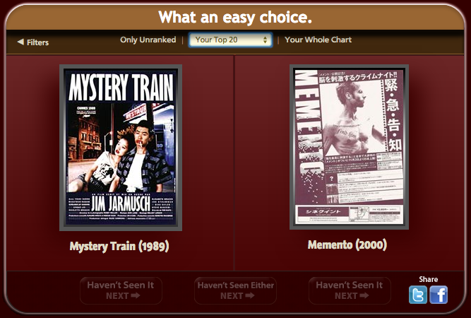 How to Choose Your Favorite Movie in 1,000,000 Easy Steps! - flickchart ...